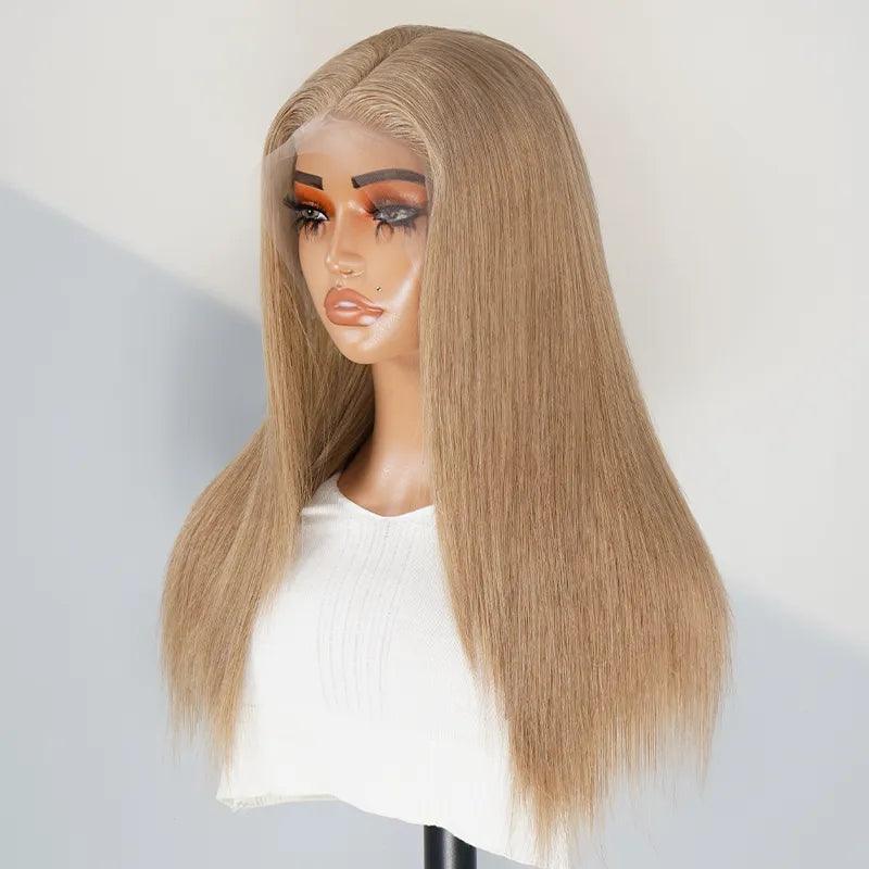 13x4 Soft Creamy Latte Color Wig Lace Frontal Human Hair – CEXXY Hair
