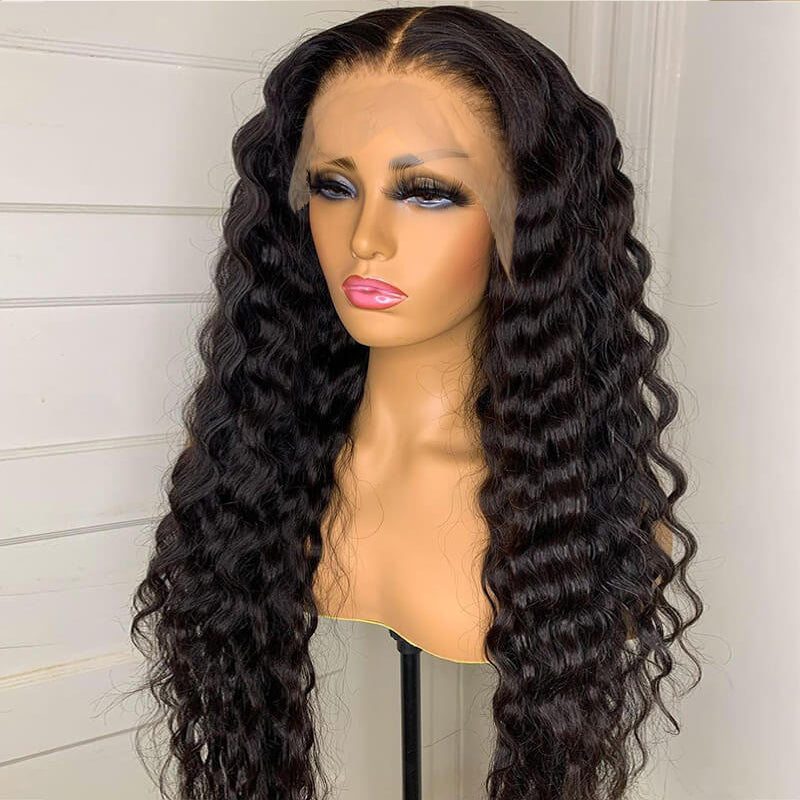 30-40in Long Wig HD Lace 13x4 Lace Front Wig Loose Deep Wave Undetecte ...